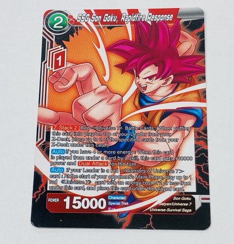 SSG Son Goku, Rapidfire Response Dragon Ball Super Trading Card Cool ...