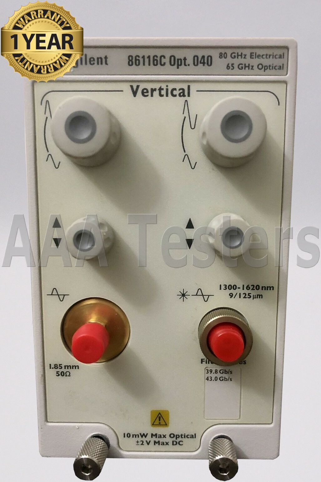 Agilent Keysight 86116C 80 GHz Electrical / 65Ghz Optical Module Option ...