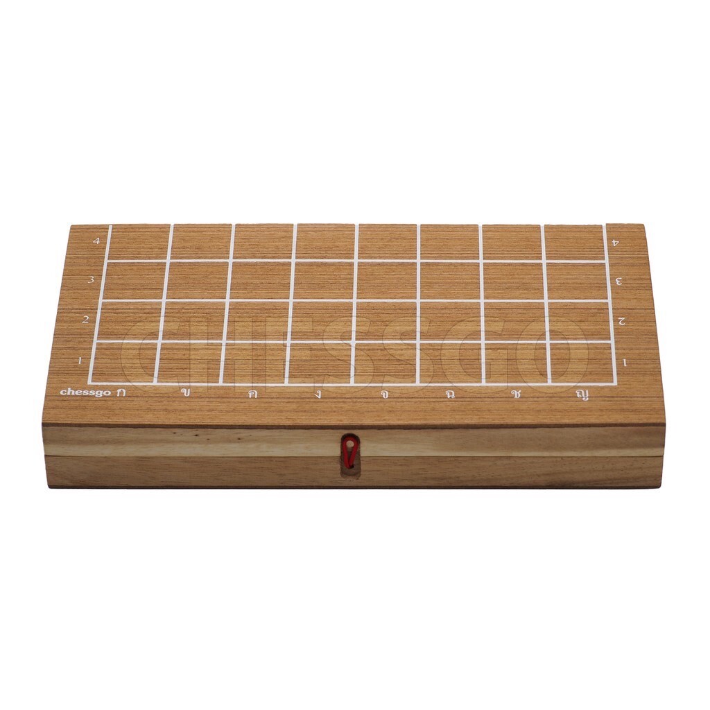 Thai Chess Set Folding Wooden Board + PTT Pieces Grade A PE plastic box ...