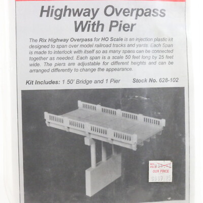 Highway Overpass W/ Pier Rix Products Kit 628-102 HO 1:87 Scale | eBay