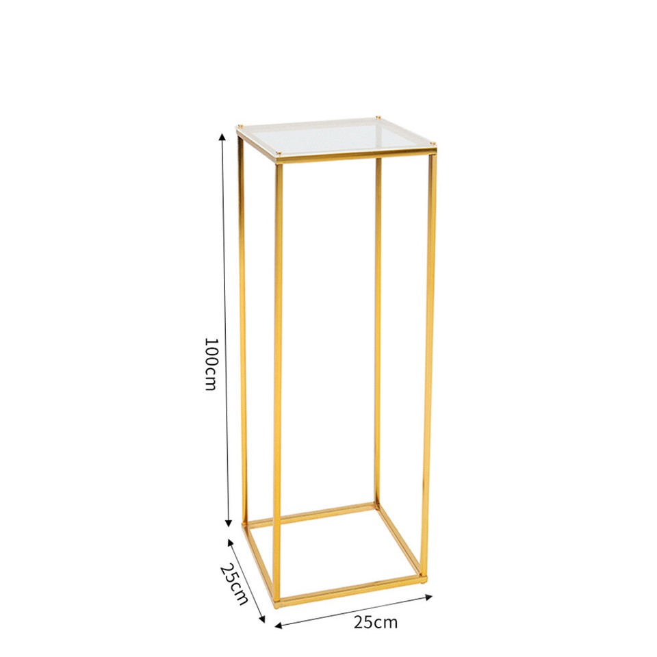 60/80/100cm Wedding Flower Stand Geometric Column Pedestal Table ...