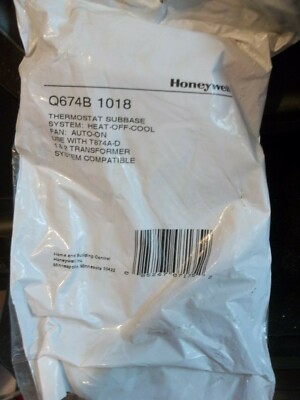 Honeywell/Tradeline Q674B1018 Subbase For T874 | eBay Australia
