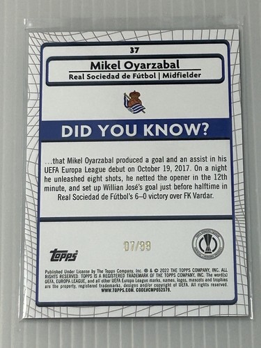 2021-22 Topps Merlin Collection Chrome UCL - Green Mojo Refractor #37 ...