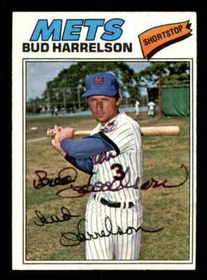 1977 Topps Baseball #44 Bud Harrelson Signed Autograph (no COA) *e1 | eBay