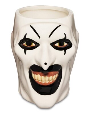 New Officially Licensed Terrifier Art the Clown Face 20 Ounce Ceramic ...