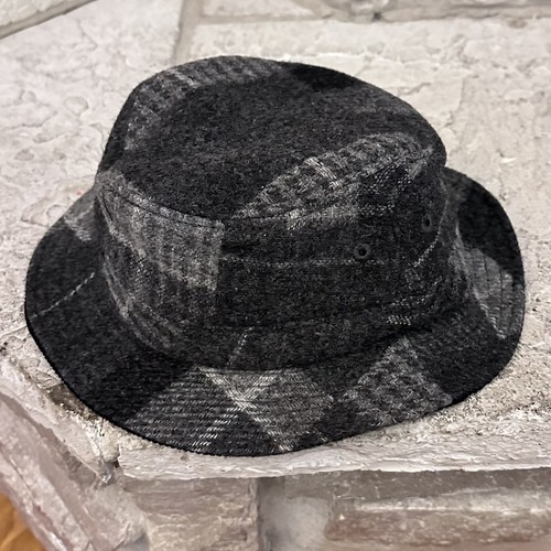 Mint J Crew Morgado Flannel Wool Plaid Bowler Fedora Bucket Boonie Hat ...