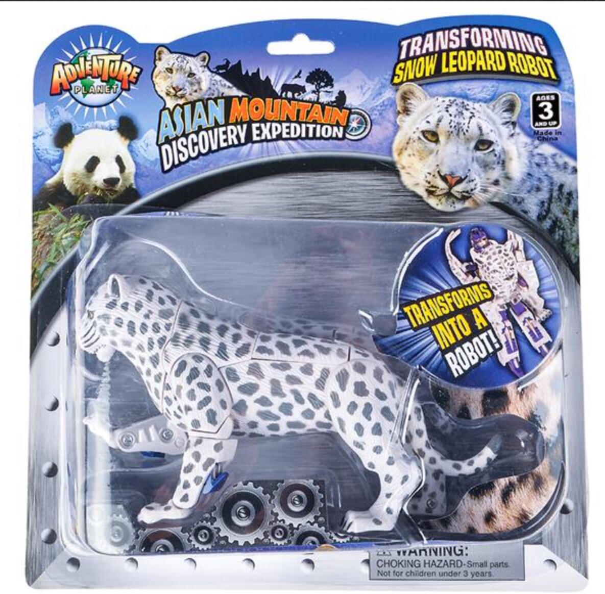 5" SNOW LEOPARD ANIMAL ROBOT FIGURE TRANSFORMERS DISTORTION ROBOTS IN ...