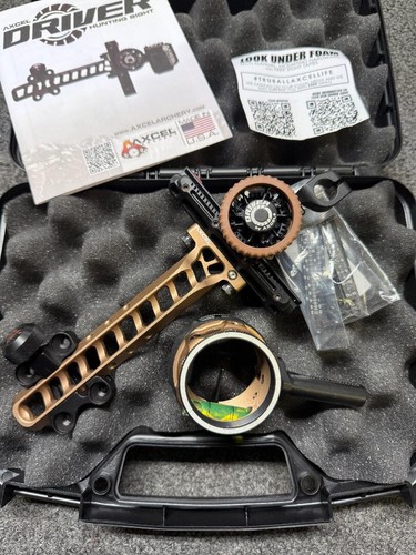 NEW 2025 Axcel Driver 1 Pin Slider Bow Sight Standard COYOTE BROWN 1 ...