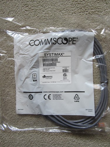 NEW 25ft Commscope Dark Gray CAT 6 ethernet cable GS8E-DG-25FT CPC3312 ...