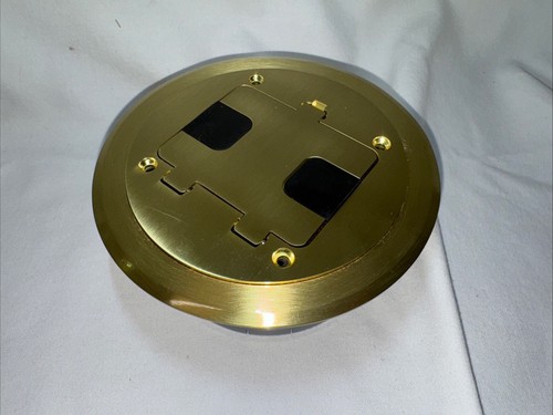HUBBELL TRADE SELECT RF406BP SOILD BRASS FLOOR BOX FLANGE ASSEMBLY ...