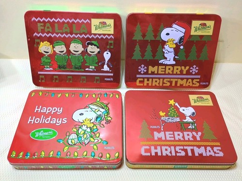 Charlie Brown Peanuts Snoopy Happy Holidays Whitmans Sampler EMPTY ...