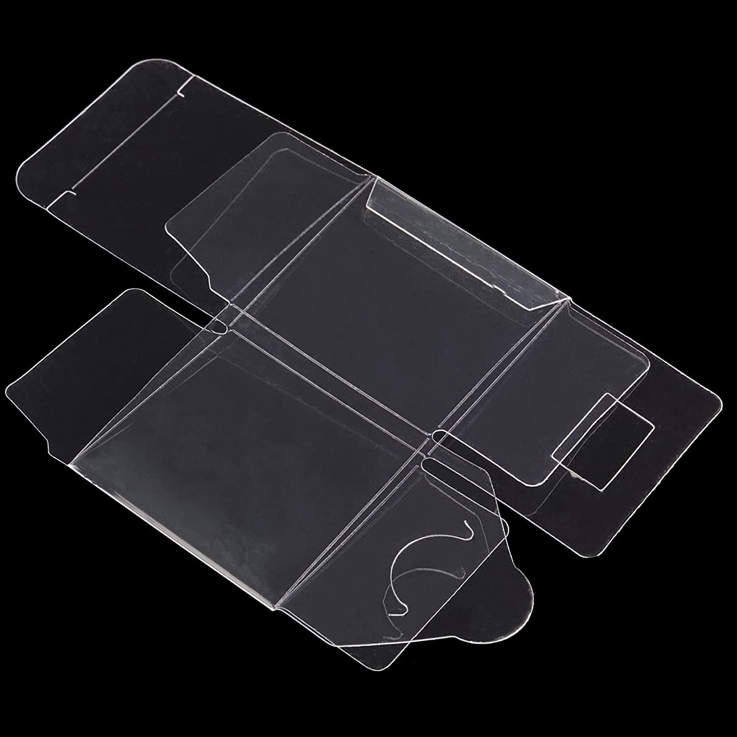 5cm Clear PVC Boxes Macaron Square Cube Wedding Party Bomboniere Candy ...