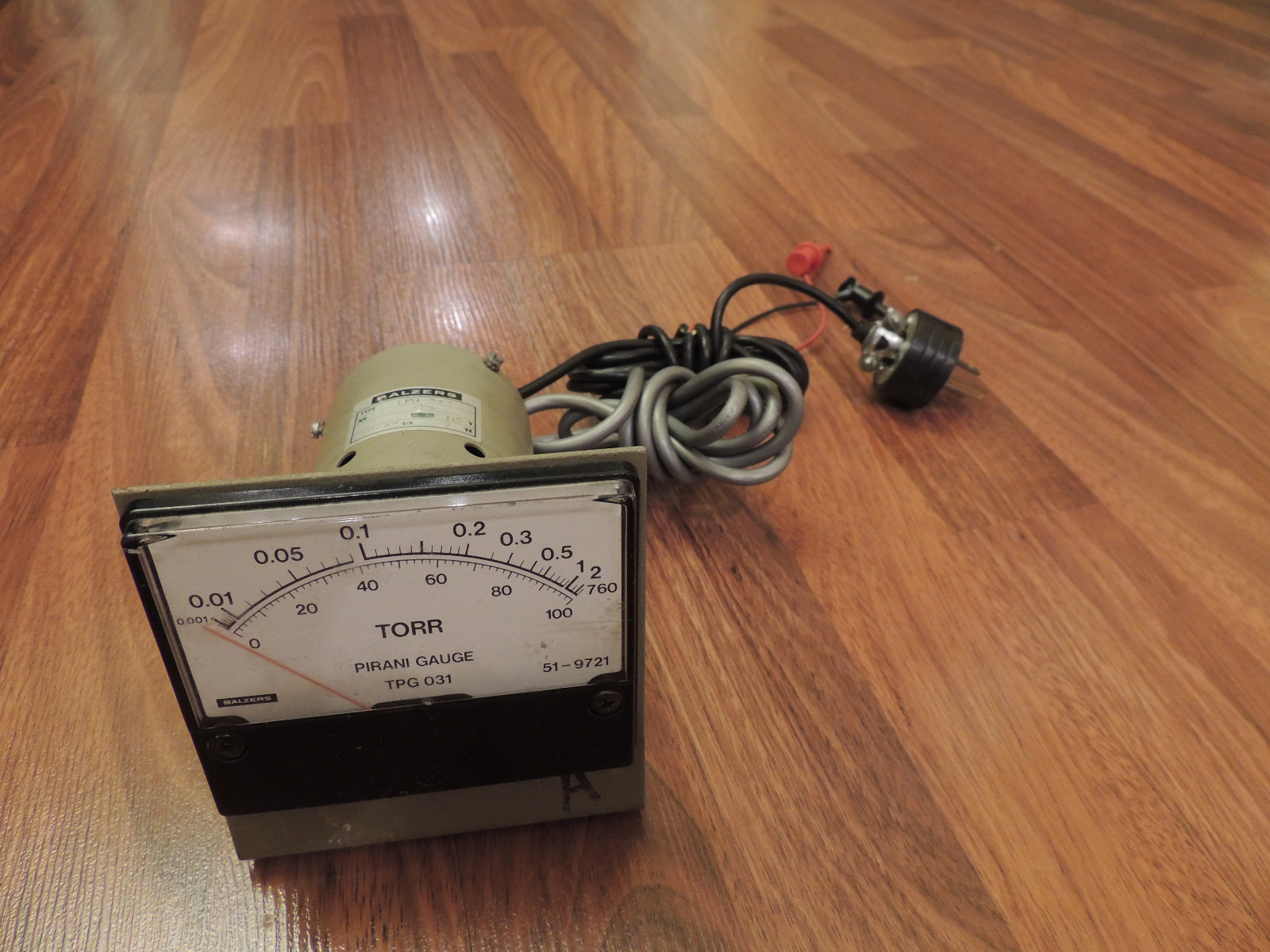 Panini/Balzers TPG-031 Analog Pressure Measurement Gauge/Gage/Meter | eBay