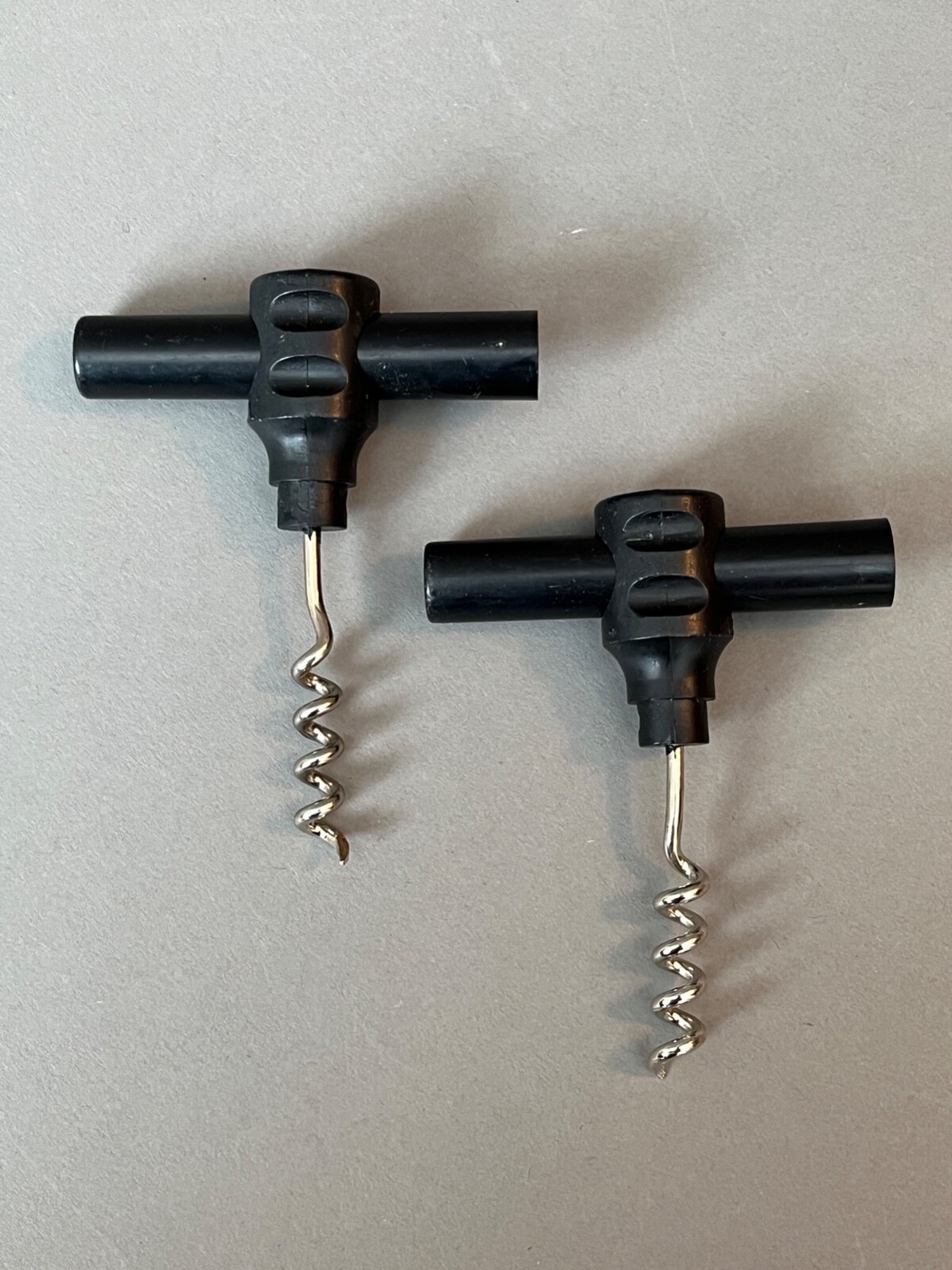 2 Black Pocket Corkscrew Compact Travel Wine Bottle Opener Bar Key Cork ...