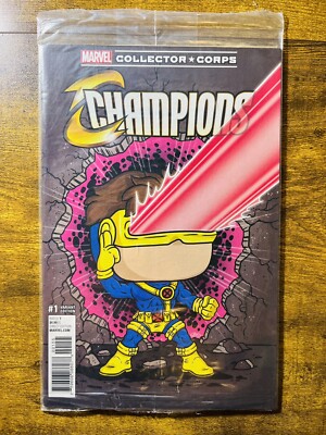 CHAMPIONS 1 NM CYCLOPS COLLECTORS CORPS EXCLUSIVE VARIANT MARVEL 2016 ...