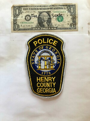Henry County Georgia Police Patch Un-sewn great condition | eBay