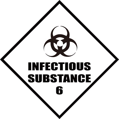 CLASS 6 - INFECTIOUS SUBSTANCE -- VARIOUS BOARD SIGNAGE OPTIONS | eBay ...