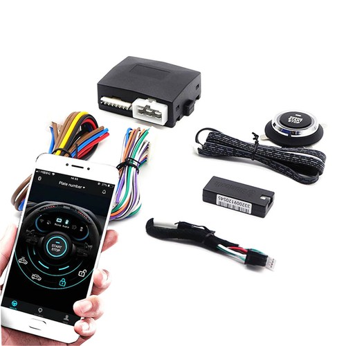 12V Car Engine Start/Stop Button Bluetooth Remote One-Key Smart Control ...