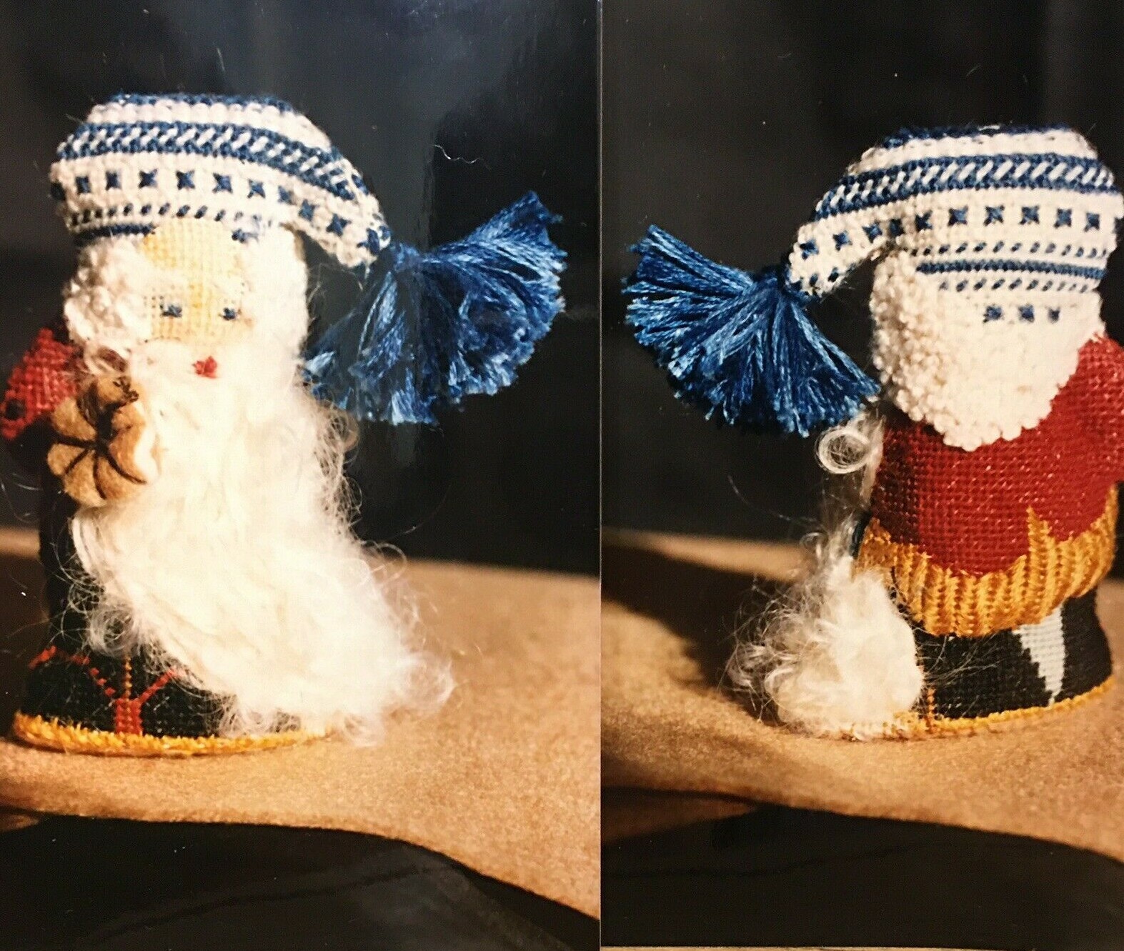 Mary Helgesen Needlepoint Kit Canvas Nissen Gnome Christmas Elf Baker ...