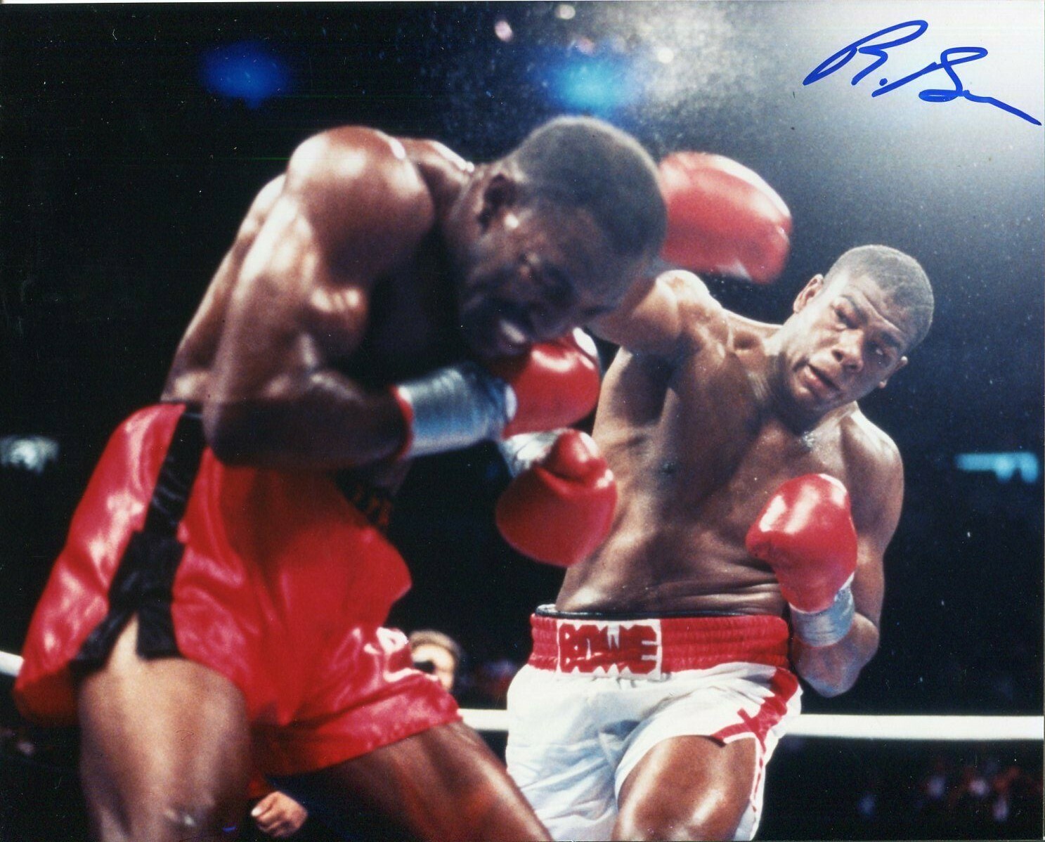 Riddick Bowe Heavyweight Bowing Champ US Olympic Silver Signed ...