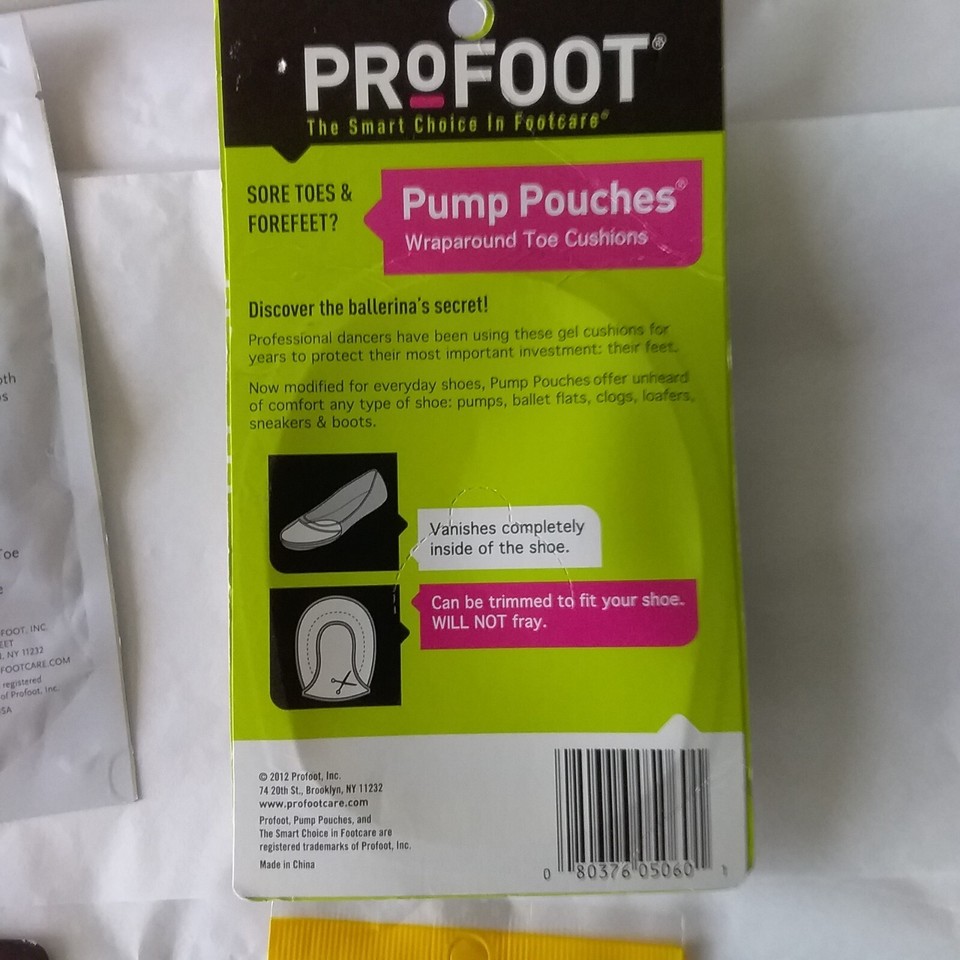 Foot Care Shoe Accessories 4 Piece Lot Cushions Heel Liners Toe Beds ...