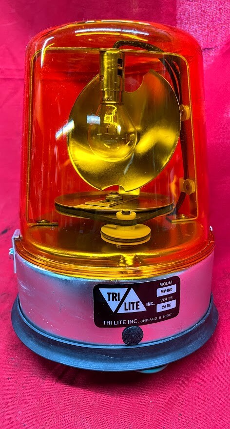 TRI LITE ROTATING BEACON LIGHT MV-IND 24DC COLOR AMBER | eBay