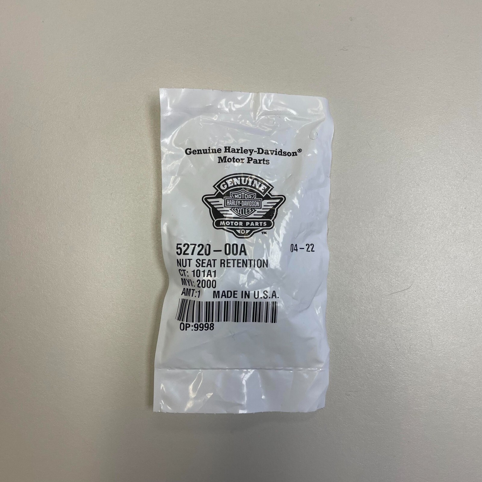 OEM HARLEY DAVIDSON NUT SEAT RETENTION - 52720-00A [ NEW ] | eBay