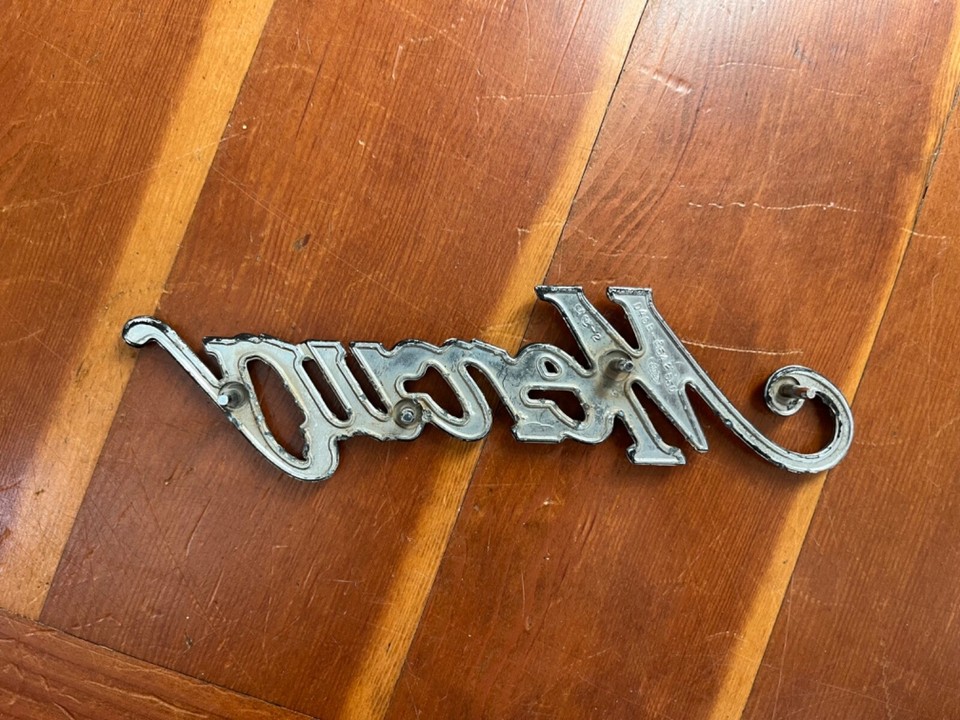 Vintage Mercury Script Chrome Car Emblem | eBay