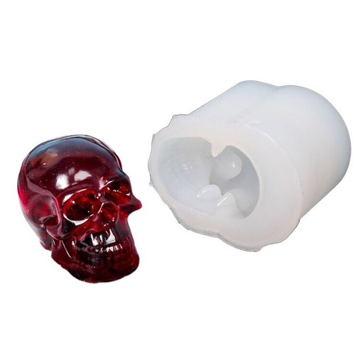 Mini Skull Silicone Mould Mold Set Resin Epoxy Keyring Keychain Charm ...