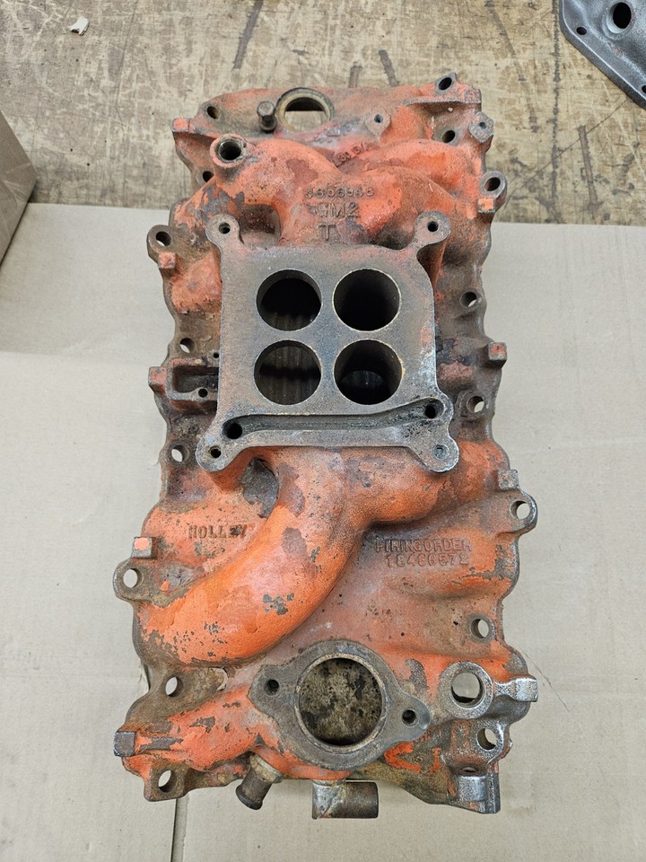 1966 Big Block Chevy BBC 396 427 Oval Port Holley Intake 3866948 948 I ...