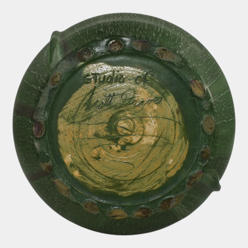 Door Pottery Studio Art Pottery Scott Draves Hand Made Green Lizard ...