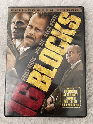 ONE USED DVD MOVIE 16 Blocks Full-Screen Edition Bruce Willis ...