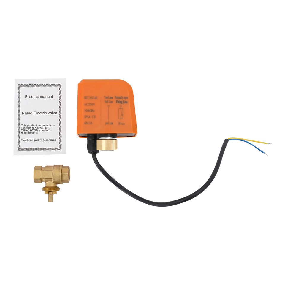 3/8" Motorized Ball Valve N/O, Motorized Ball Valve 2-wire Normally ...