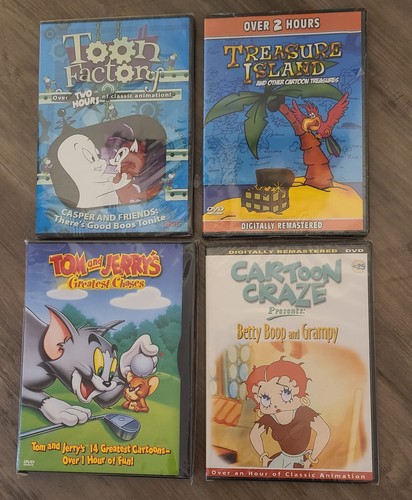 CARTOON CLASSICS LOT OF 4 DVD CASPER AND FRIENDS, TOM & JERRY & MORE | eBay