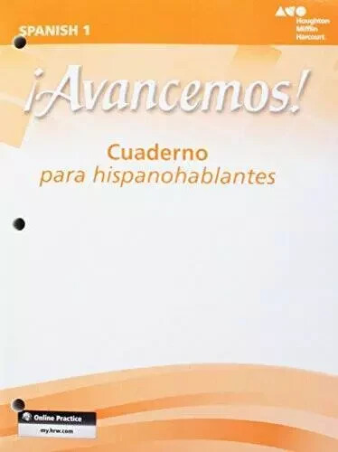 Avancemos: Cuaderno para hispanohablantes (Student) Level 1 ...