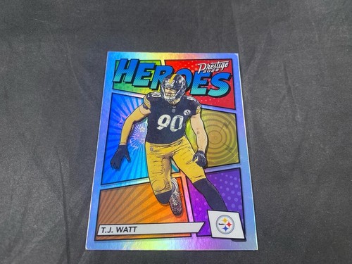 2022 PANINI PRESTIGE FOOTBALL T.J. WATT H-13 HEROES INSERT PITTSBURGH ...