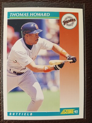 THOMAS HOWARD SAN DIEGO PADRES 1992 SCORE BASEBALL CARD #293 | eBay