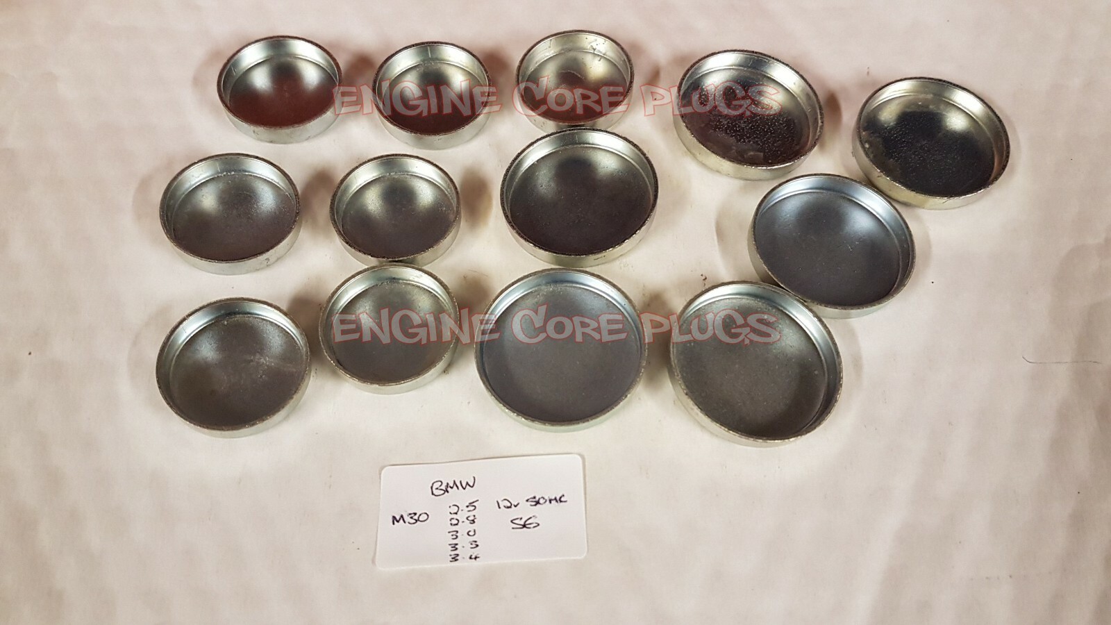 BMW M30B25 2500 2.5 CS 525 725 525i 725i Core plug set | Freeze ...