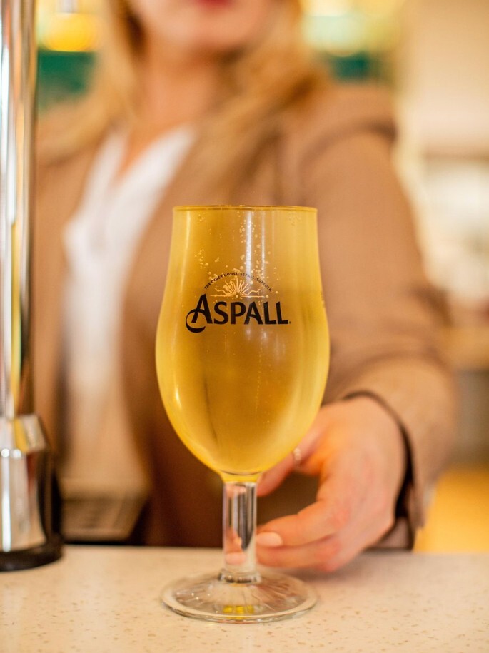 Aspall Suffolk Cider Glass - New Style Pint Glass 20oz Chalice Goblets ...