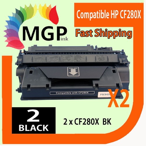2x HP CF280X CF280 80X Laserjet Pro 400 M401 M425 MFP M401d 401dn M401n ...