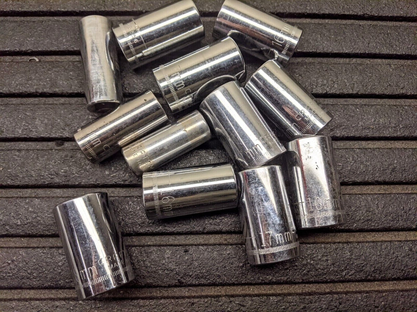 Craftsman Tools Mid Depth Intermediate SEMI Deep Sockets 3/8" Dr MM ...