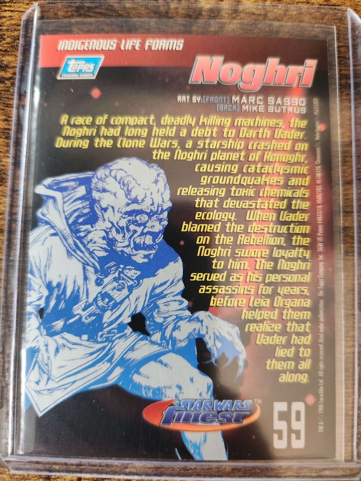 1996 Topps Star Wars Finest Noghri #59 | eBay