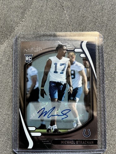 2021 Absolute Football Michael Strachan Rookie Auto #188 Indianapolis ...
