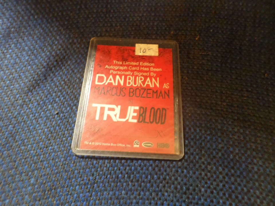TRUE BLOOD DAN BURAN AS MARCUS BOZEMAN AUTOGRAH CARD | eBay