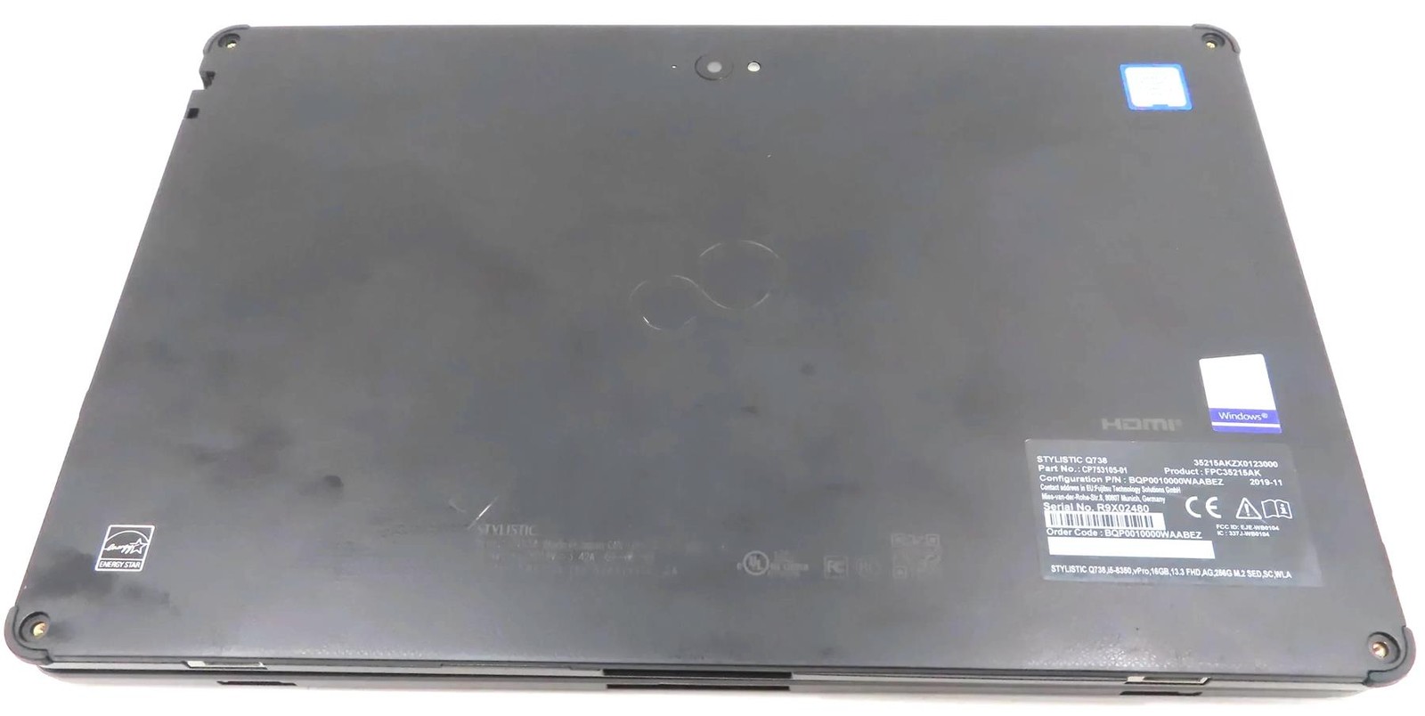 Lot of 2 Fujitsu Stylistic Q738 Core i5-8350U 1.7GHz 16GB No SSD - No ...