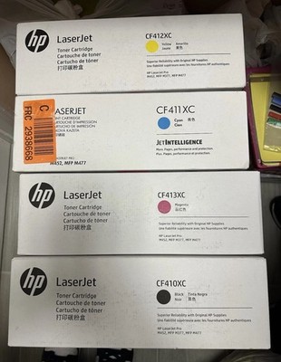 New ! HP 410X SET CF410XC CF411XC CF412XC CF413XC High Yield LaserJet ...