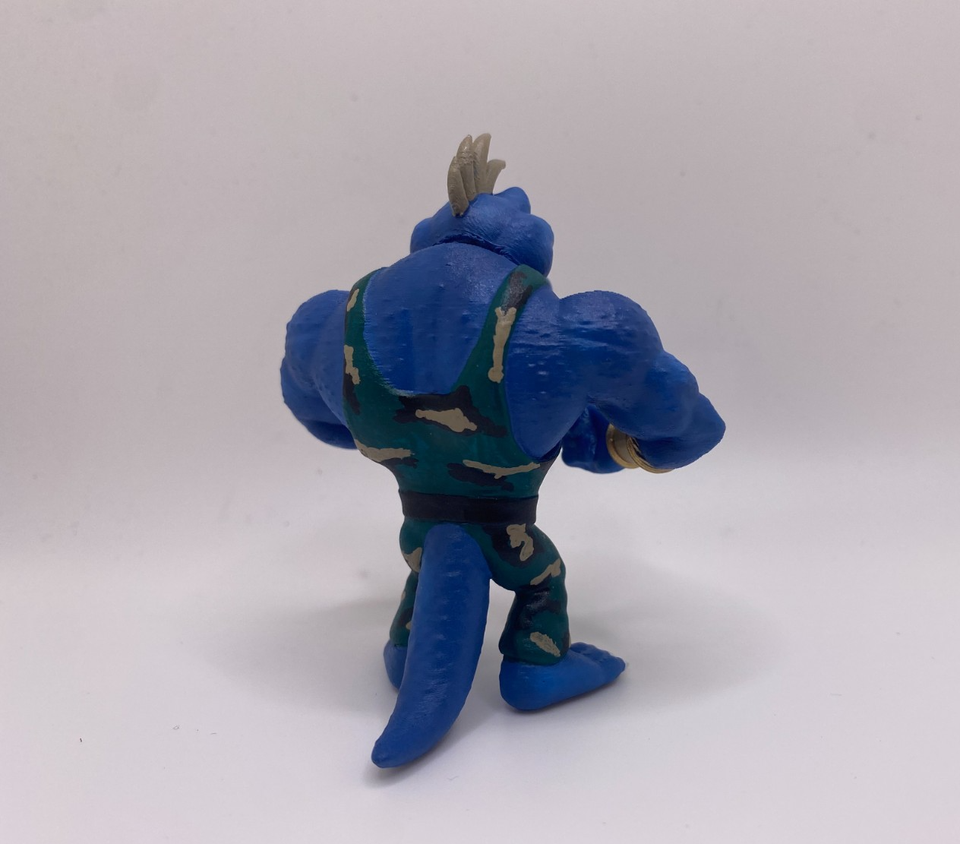 Custom Donkey Kong Country Figure - Krusha Kremling - Nintendo SNES 3D ...