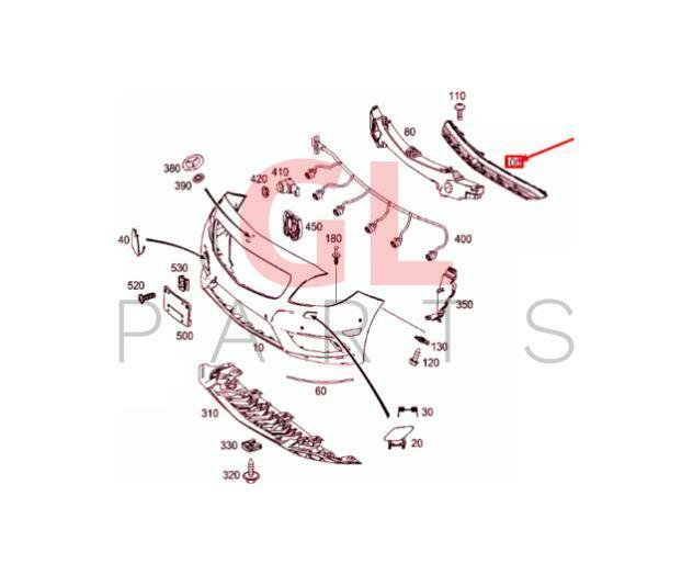 Bumper Bracket Holder FOR MERCEDES BENZ B W246 2014-2019 A2468850965 ...