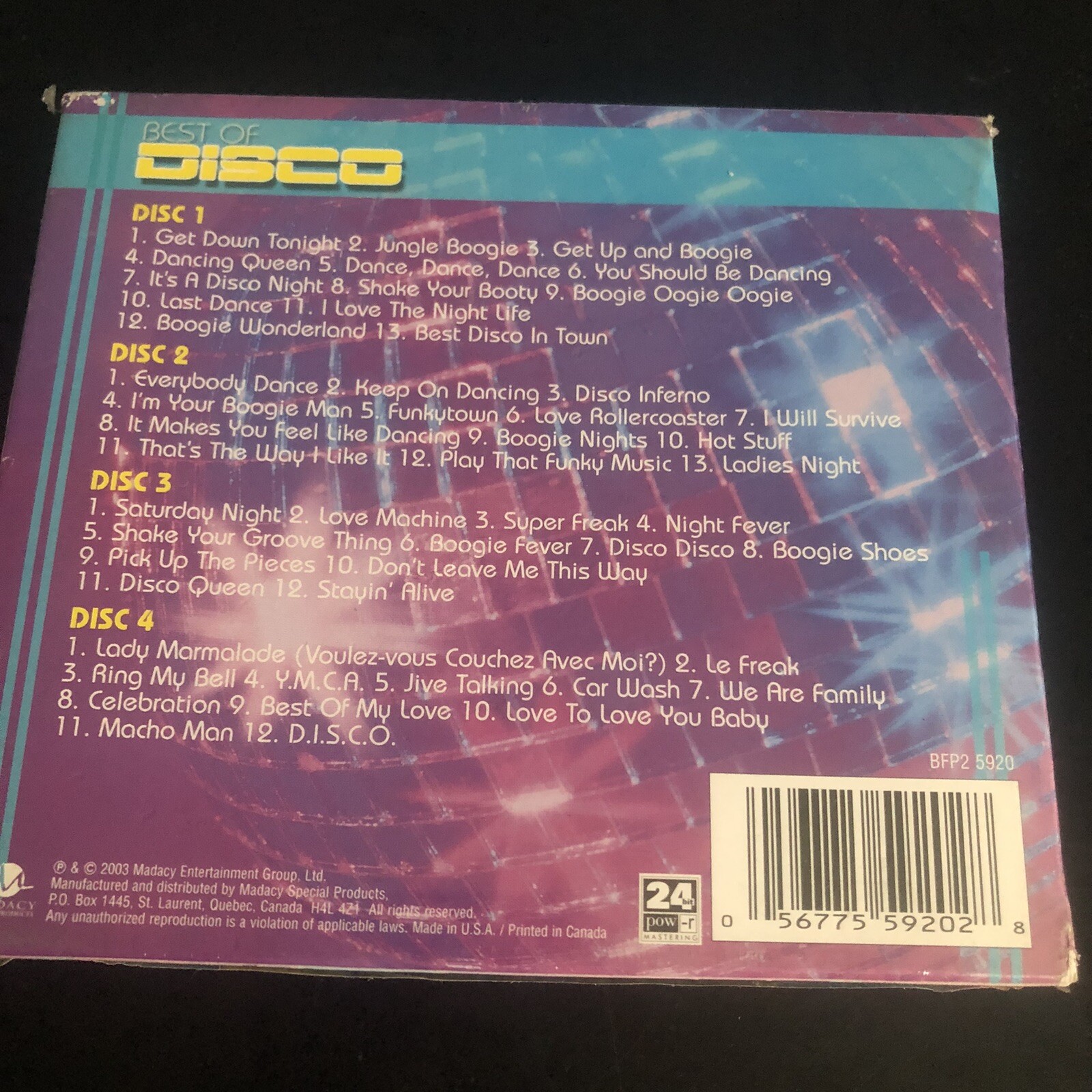 4 CDS NEW Best Of Disco Performed By Countdown Mix Masters Not Original ...