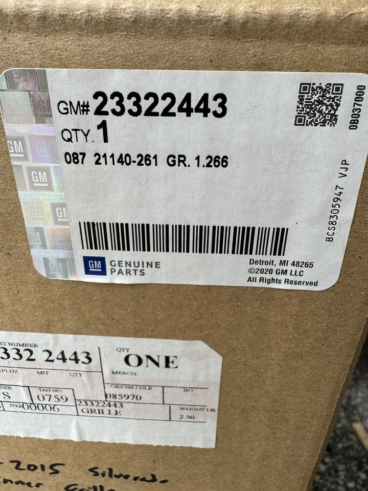 Chevrolet GM OEM 14-15 Silverado 1500-Inner Grille 23322443 | eBay